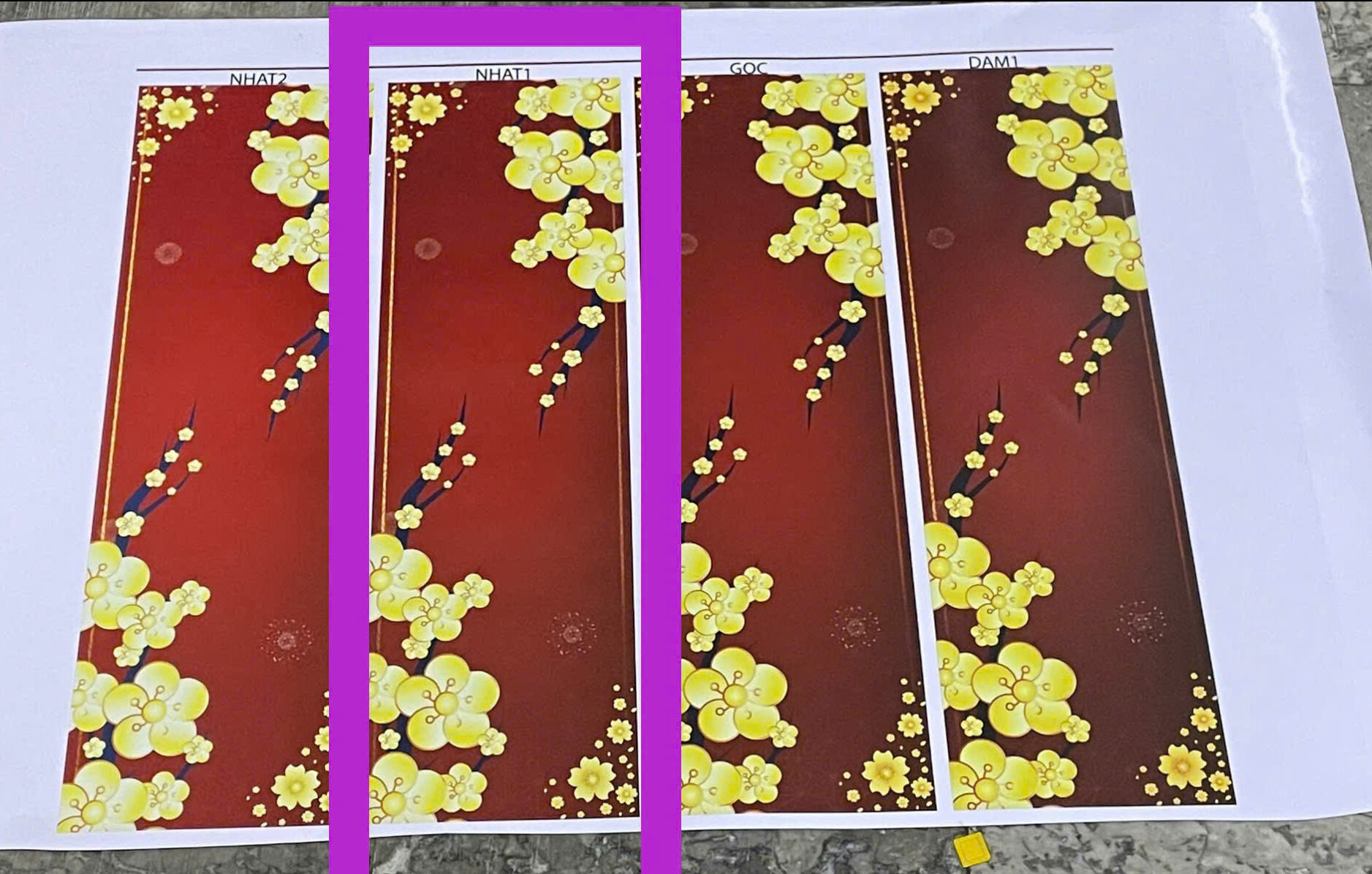 Decal Printing Sample Testing Process Before Installation, Linh Anh ...